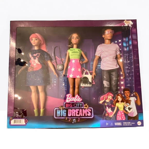 Barbie | Toys | New Barbie Big City Big Dreams 3 Dollgift Set Daisy ...